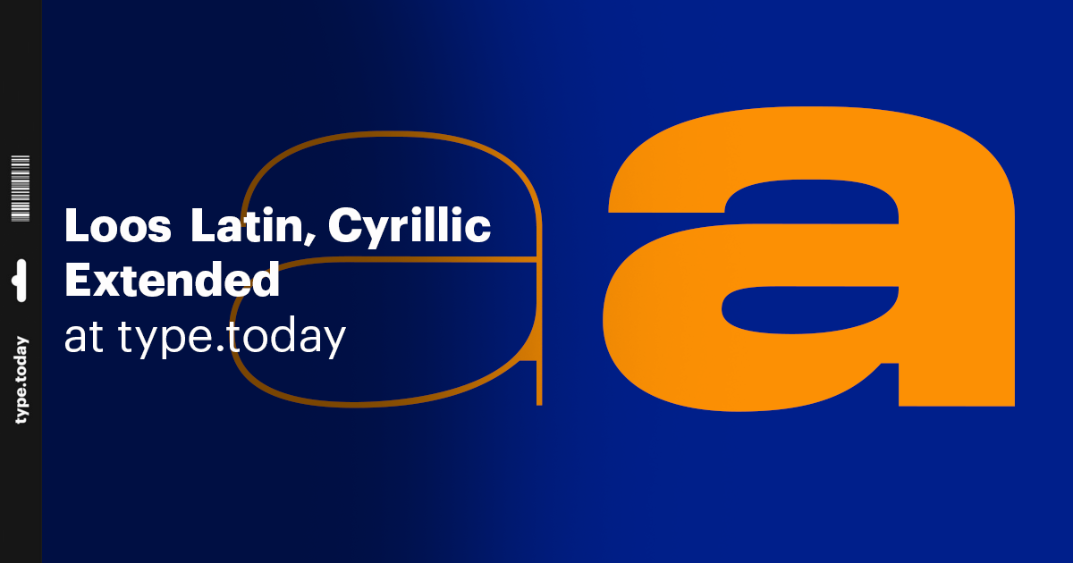 Loos Latin, Cyrillic Extended Bold