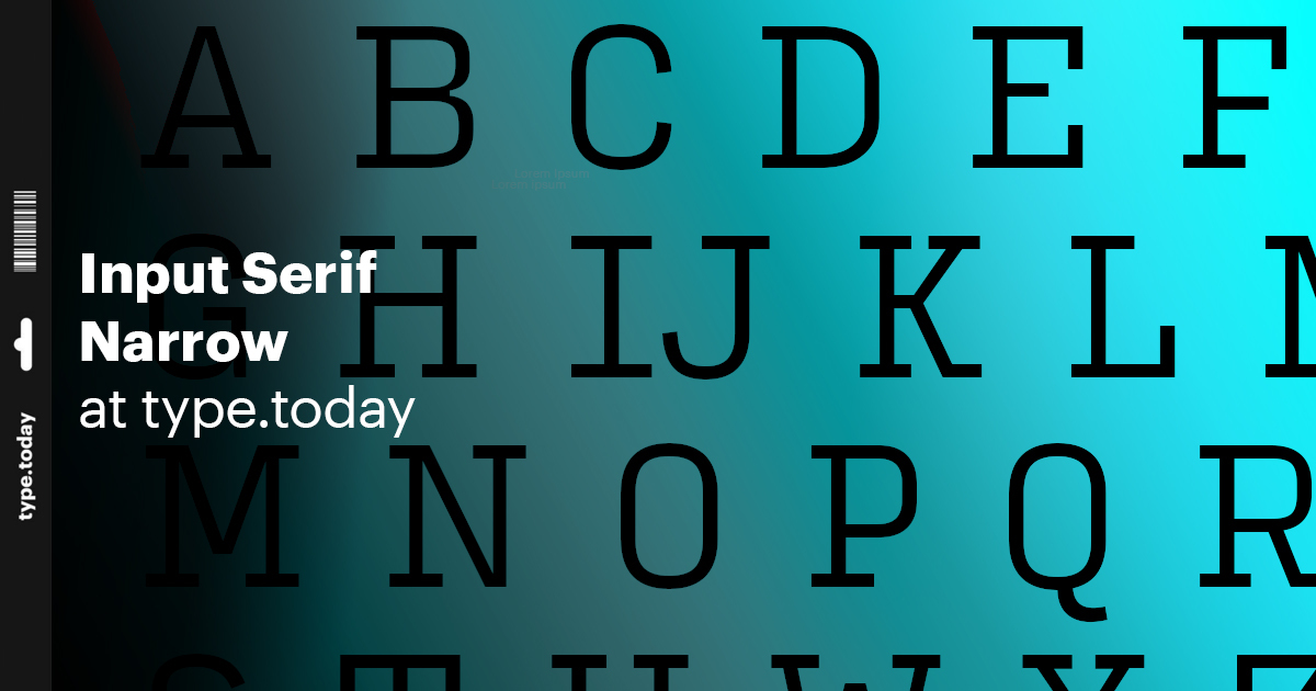 Input Serif Narrow Thin