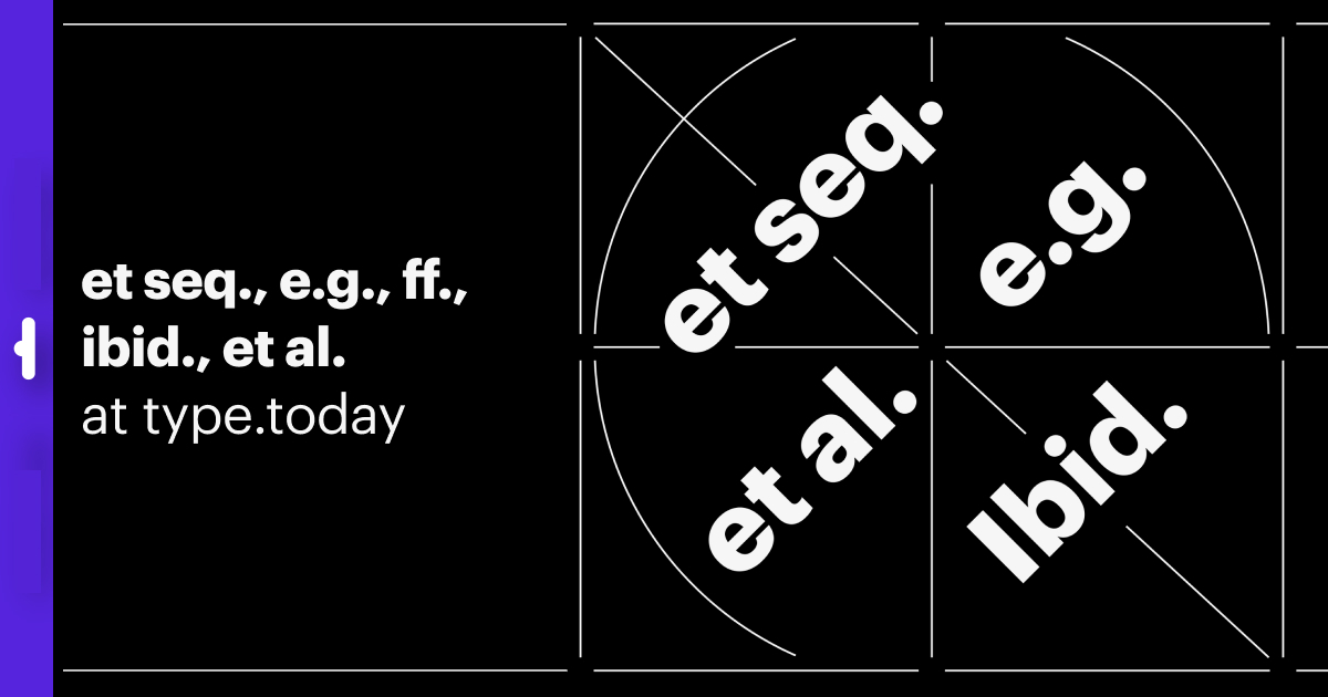 Manual: Latin abbreviations and acronyms