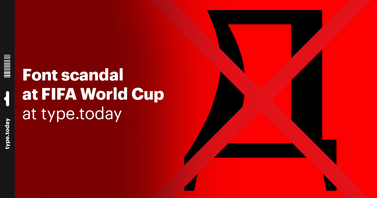 Font scandal at FIFA World Cup